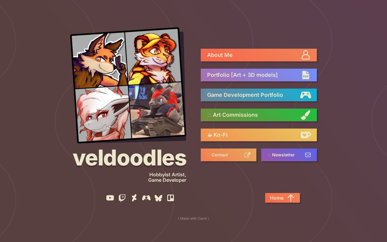 veldoodles' carrd site